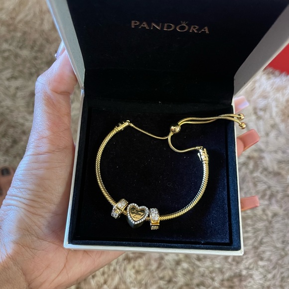Pandora | Jewelry | Pandora Bracelet Gold | Poshmark